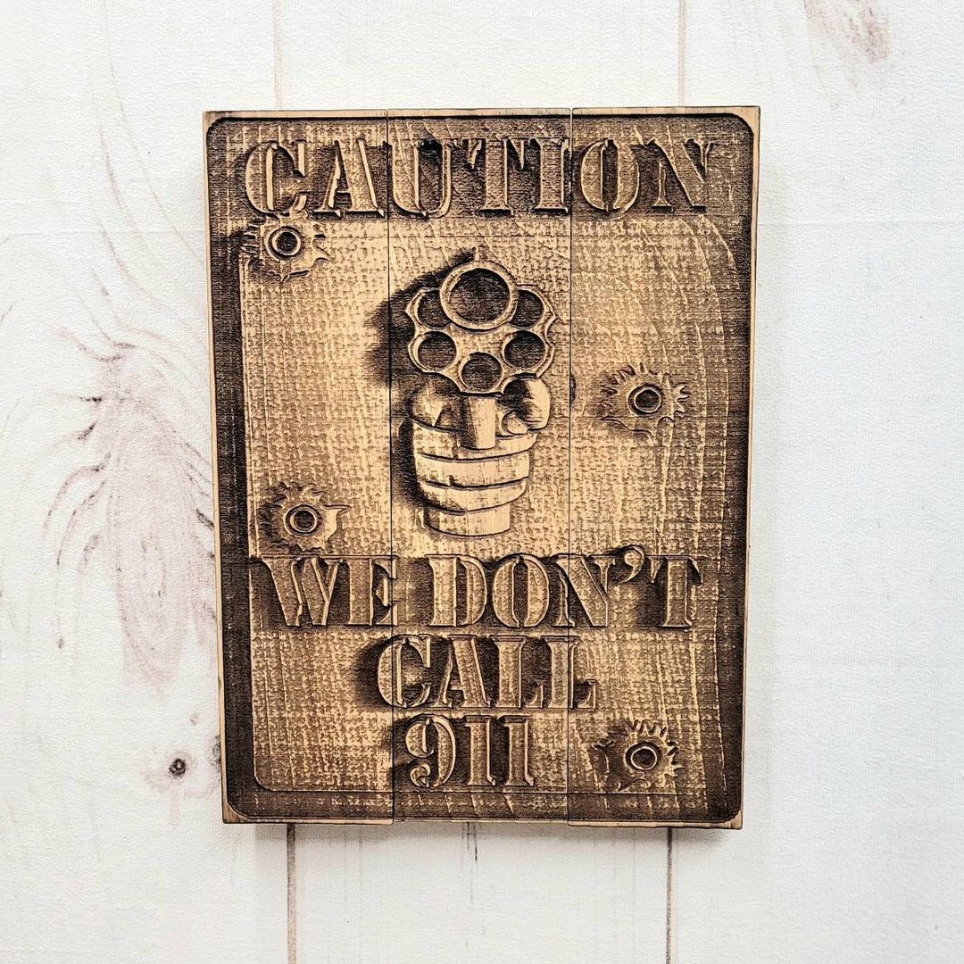 Caution Sign 3D Wood Wall Art: Funny Mancave Decor - Etsy