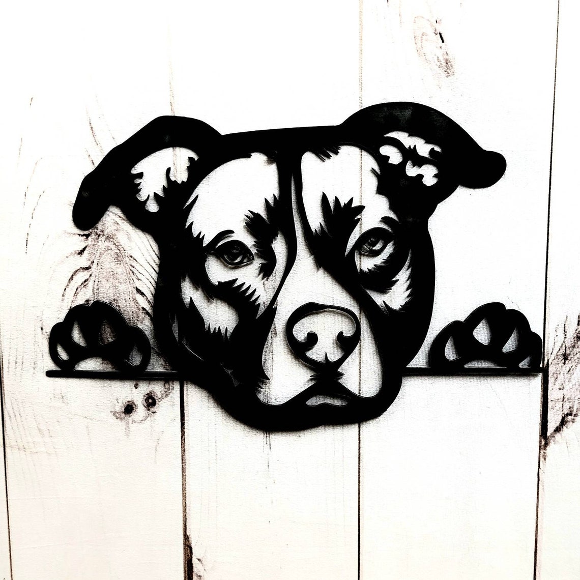 Pitbull Wall Decor Metal Wall Art Pitbull Mom Gift American - Etsy