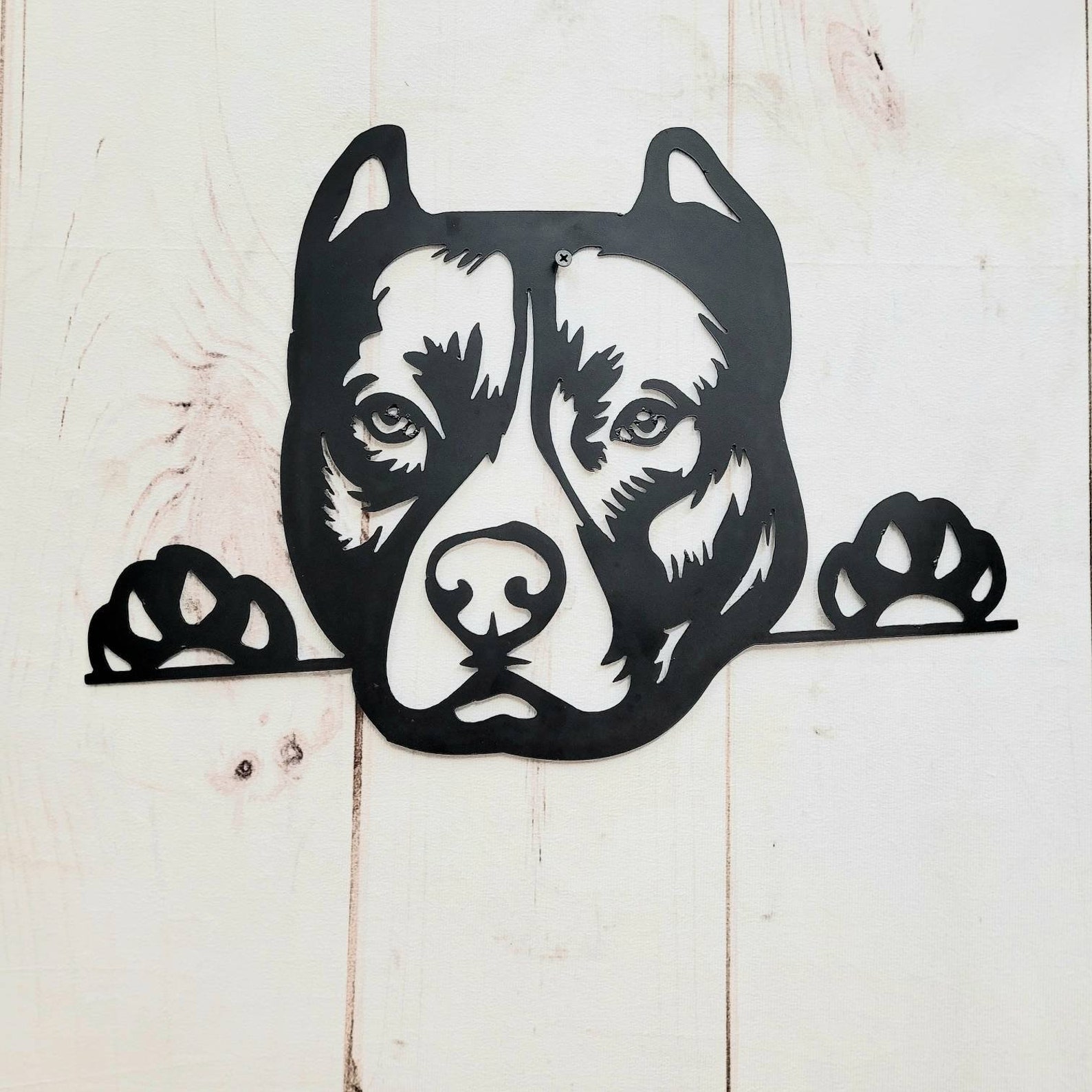 Pitbull Wall Decor Metal Wall Art Pitbull Mom Gift American - Etsy