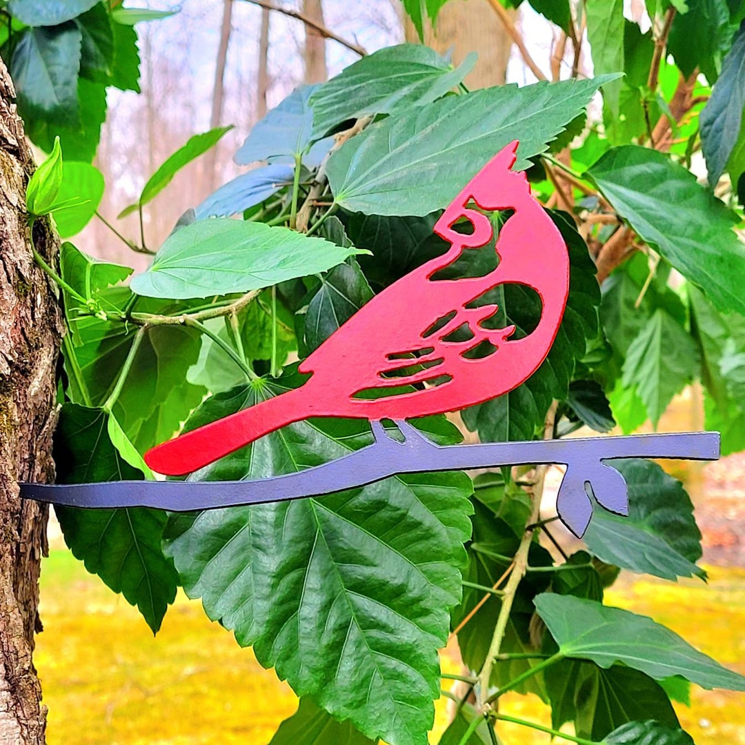 Cardinal Tree Stake, Bordwatcher Gifts,for Loss, Memorial for ...