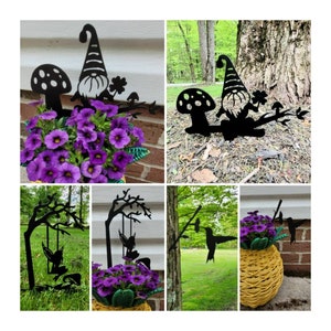 Sloth Tree Stake: Metal Yard Art, Outdoor Fence Decor - Etsy