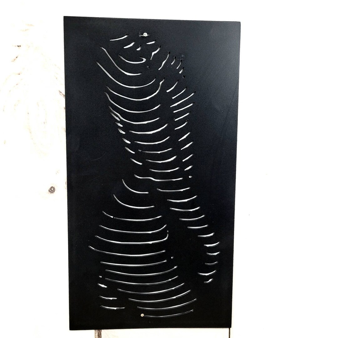 Abstract Female Torso Metal Wall Art: Minimalist Home Decor - Etsy