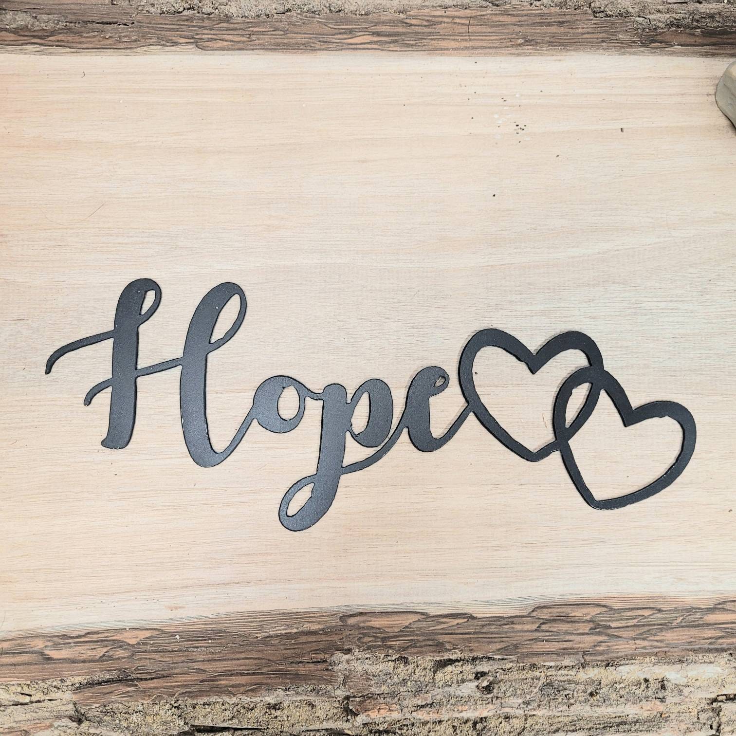 Hope Word Art Metal Inspirational Wall Art Spiritual Gifts - Etsy