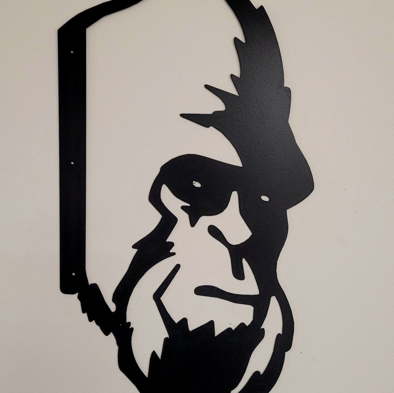 Peeking Bigfoot Metal Yard Art: Sasquatch Tree Stake, 24 Inch Tall - Etsy