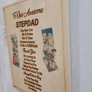 Step Dad Gift, Fathers Day Gift, Wood Wall Art, Custom Dad Gift, Custom ...