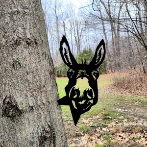 Funny Donkey Tree Stake: Metal Yard Art, Outdoor Decoration - Etsy
