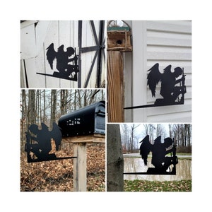 Sloth Tree Stake: Metal Yard Art, Outdoor Fence Decor - Etsy