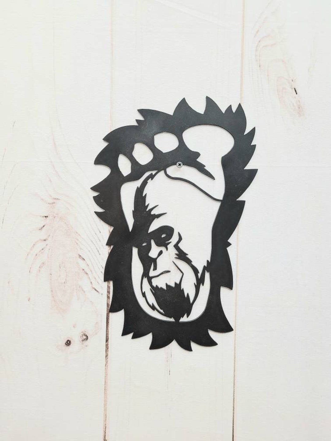 Metal Bigfoot Sign, Bigfoot Cutout, Sasquatch Decor for Outdoors ...