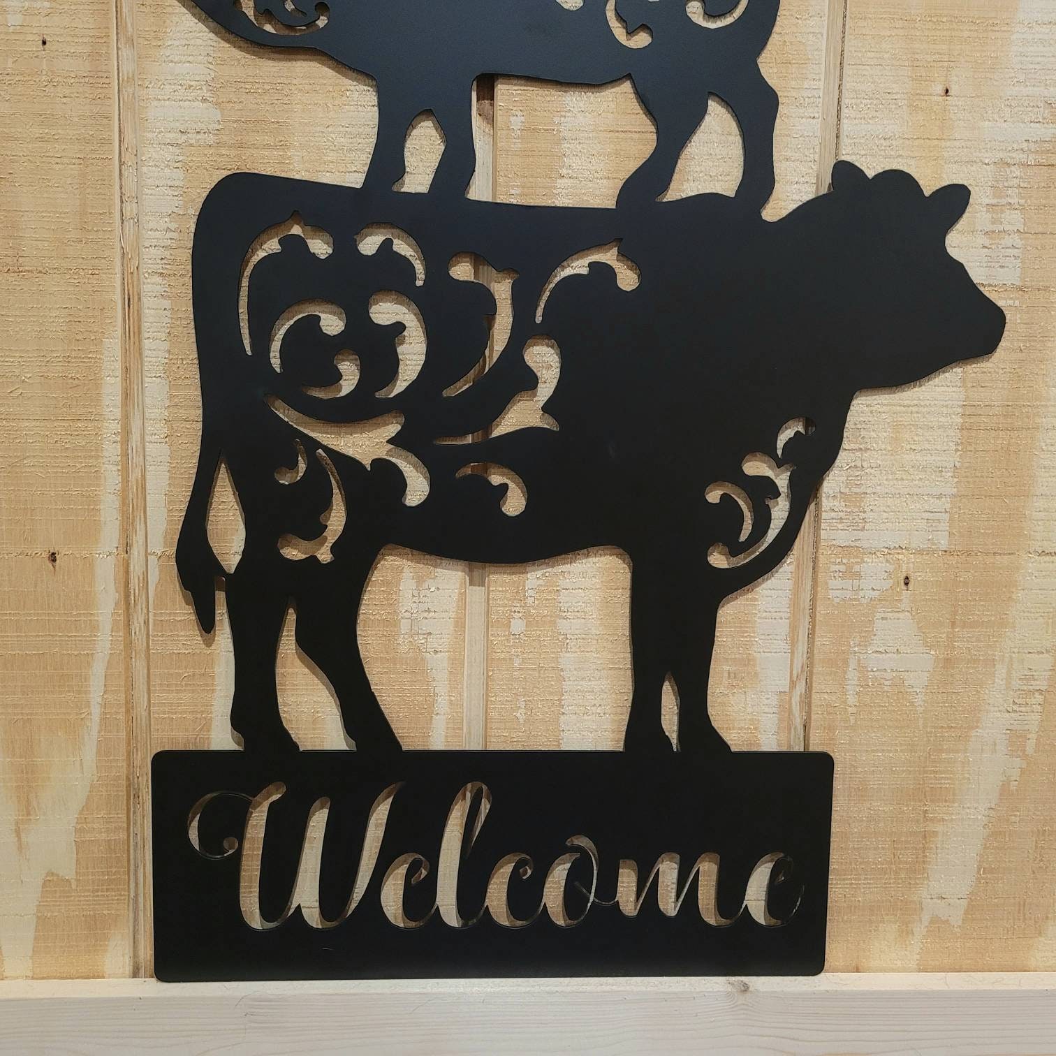 Stacked Farm Animals Metal Sign: Rustic Ranch Decor - Etsy