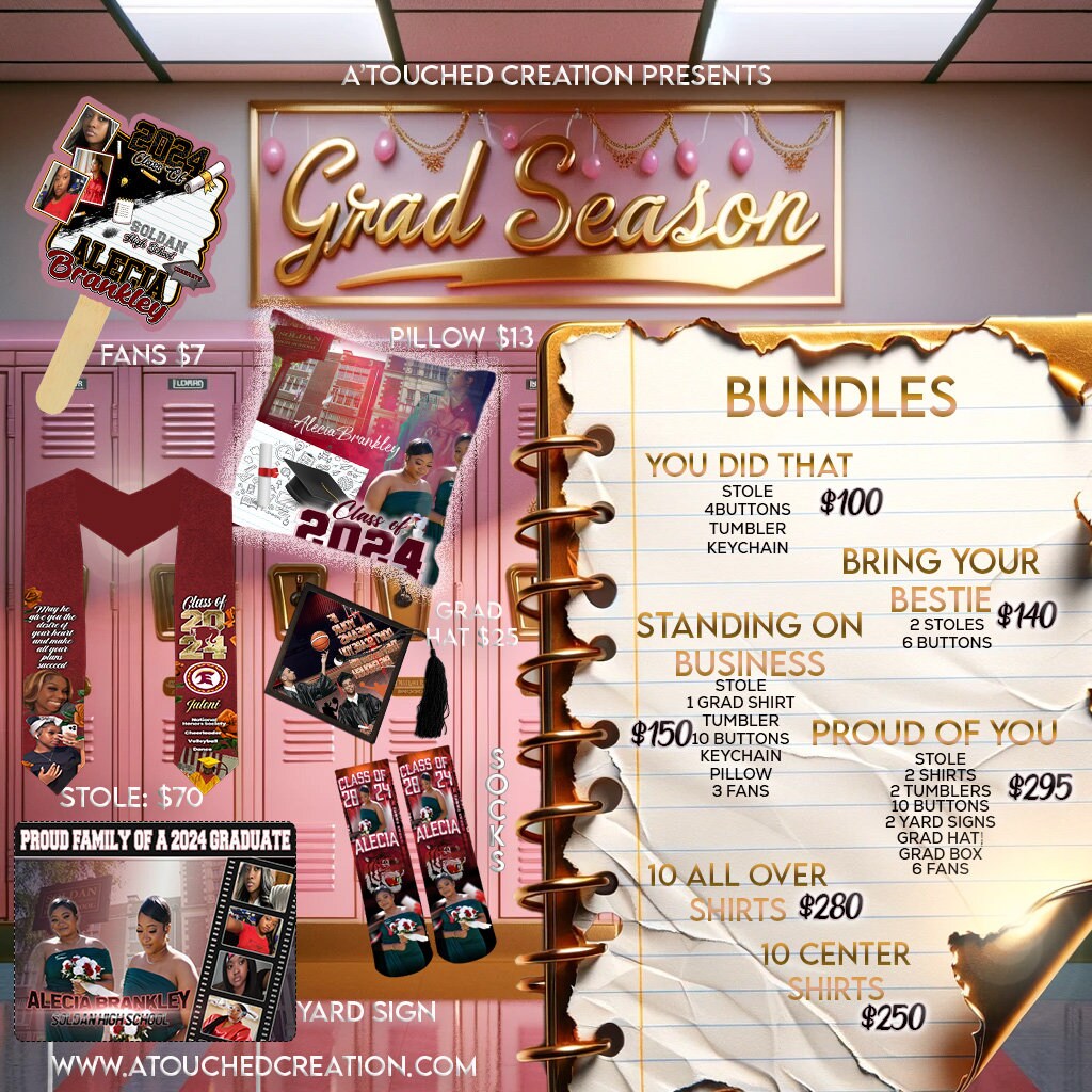Graduation Bundle Mockup - Etsy