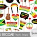 Reggae Photo Props Reggae Photo Booth Props Reggae Party - Etsy