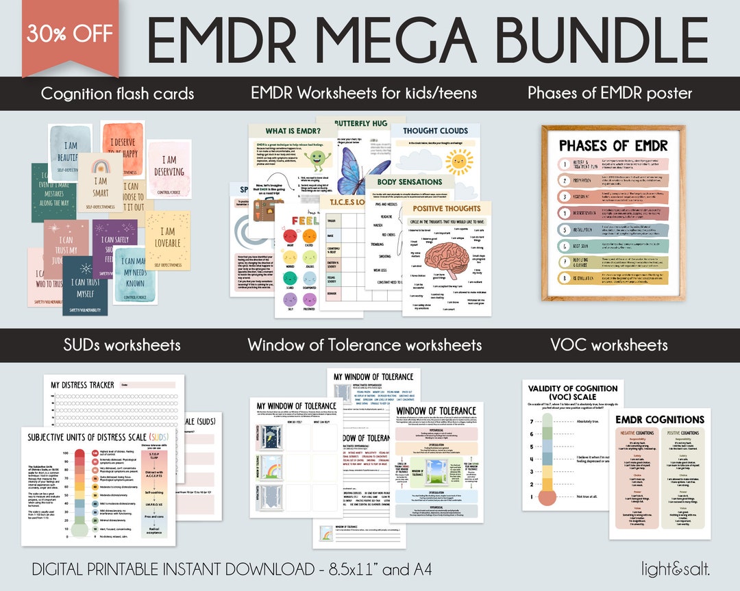 EMDR Bundle for Therapists EMDR Therapy Counseling Trauma - Etsy