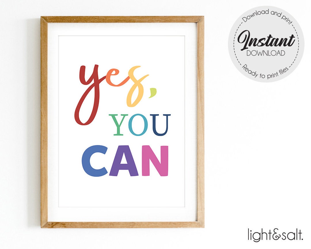 Yes You Can, Growth Mindset, Motivational, Positive Affirmations ...