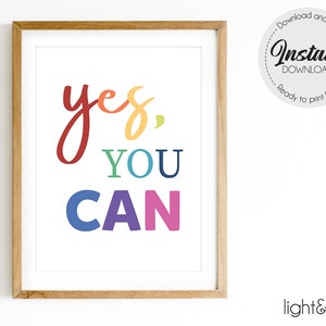 Yes You Can, Growth Mindset, Motivational, Positive Affirmations ...