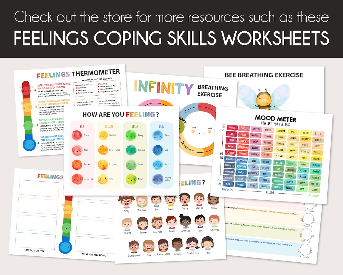 Feelings Poster Emotions Chart Calm Down Corner Zones of - Etsy