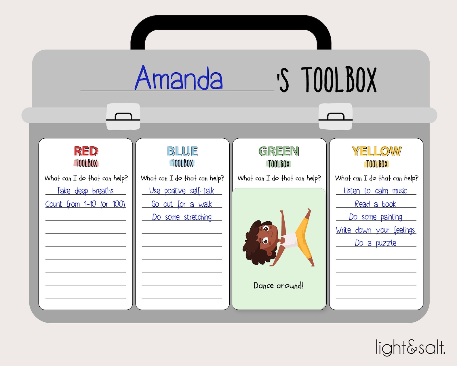 Emotional Regulation Coping Skills Tool Box Self Regulation - Etsy ...