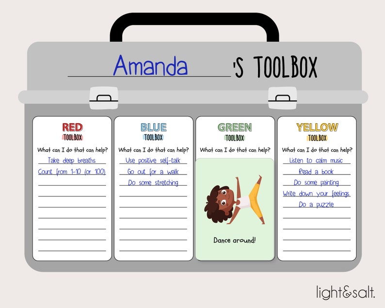 Emotional Regulation Coping Skills Tool Box Self Regulation - Etsy UK