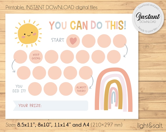 Sticker Reward Chart Template