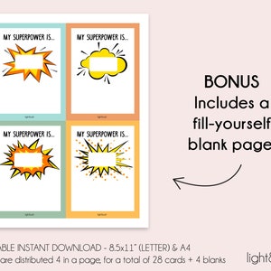 ADHD Superpower Strength Cards, Executive Functioning, ADHD Coping ...