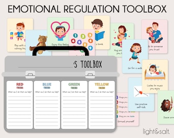 Coping Skills Tool Box Self Regulation Feelings Poster Anxiety Cards ...
