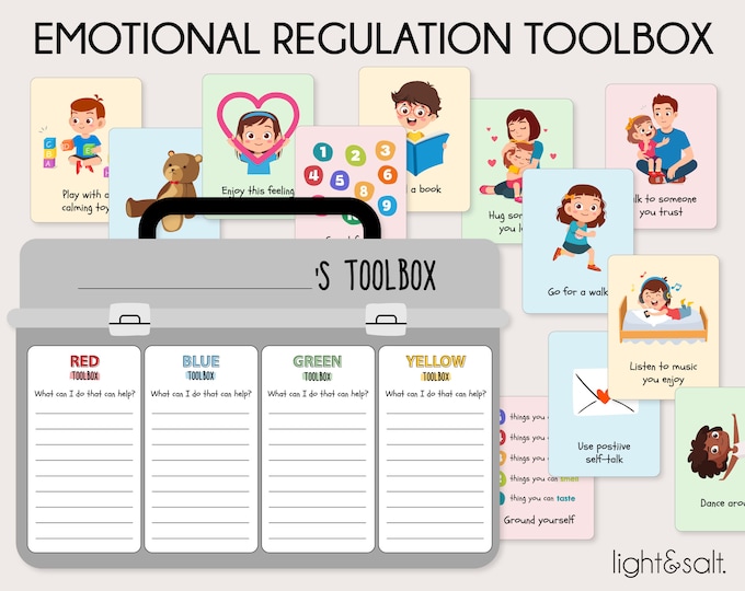 Self-regulation Cards, Self-regulation Chart, Big Feelings Chart ...