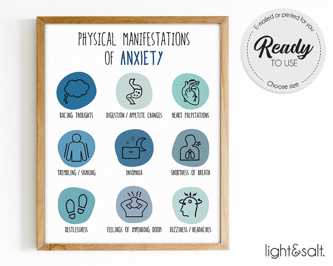 Anxiety Coping Skills, Anxiety Symptoms, Mental Health Poster, Anxiety ...