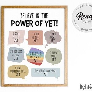 Calming Corner Poster Set of 6, Growth Mindset Poster Bundle, Zones of ...