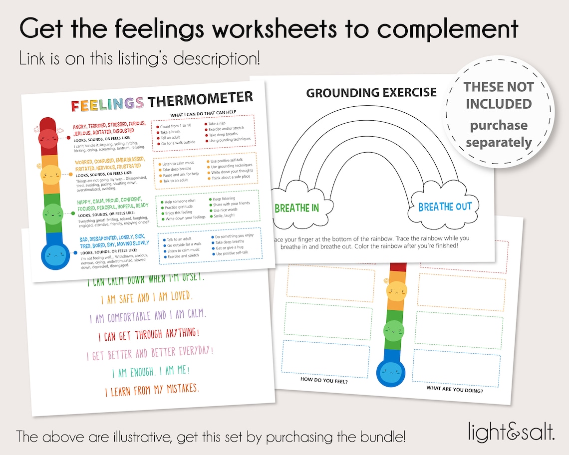 Termómetro De Sentimientos Emociones Feelings Thermometer | Etsy