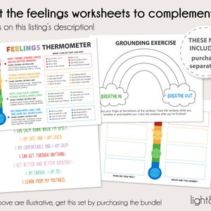 Rainbow Feelings Thermometer, Feelings Poster, Calm Down Corner, Self ...