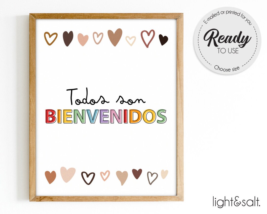 Todos Son Bienvenidos Aqui, Igualdad, BLM, Pride, All Are Welcome Here ...