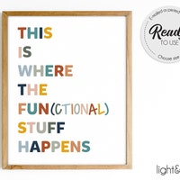 Speech Therapy Alphabet Poster: Classroom Printable Wall Art (digital ...