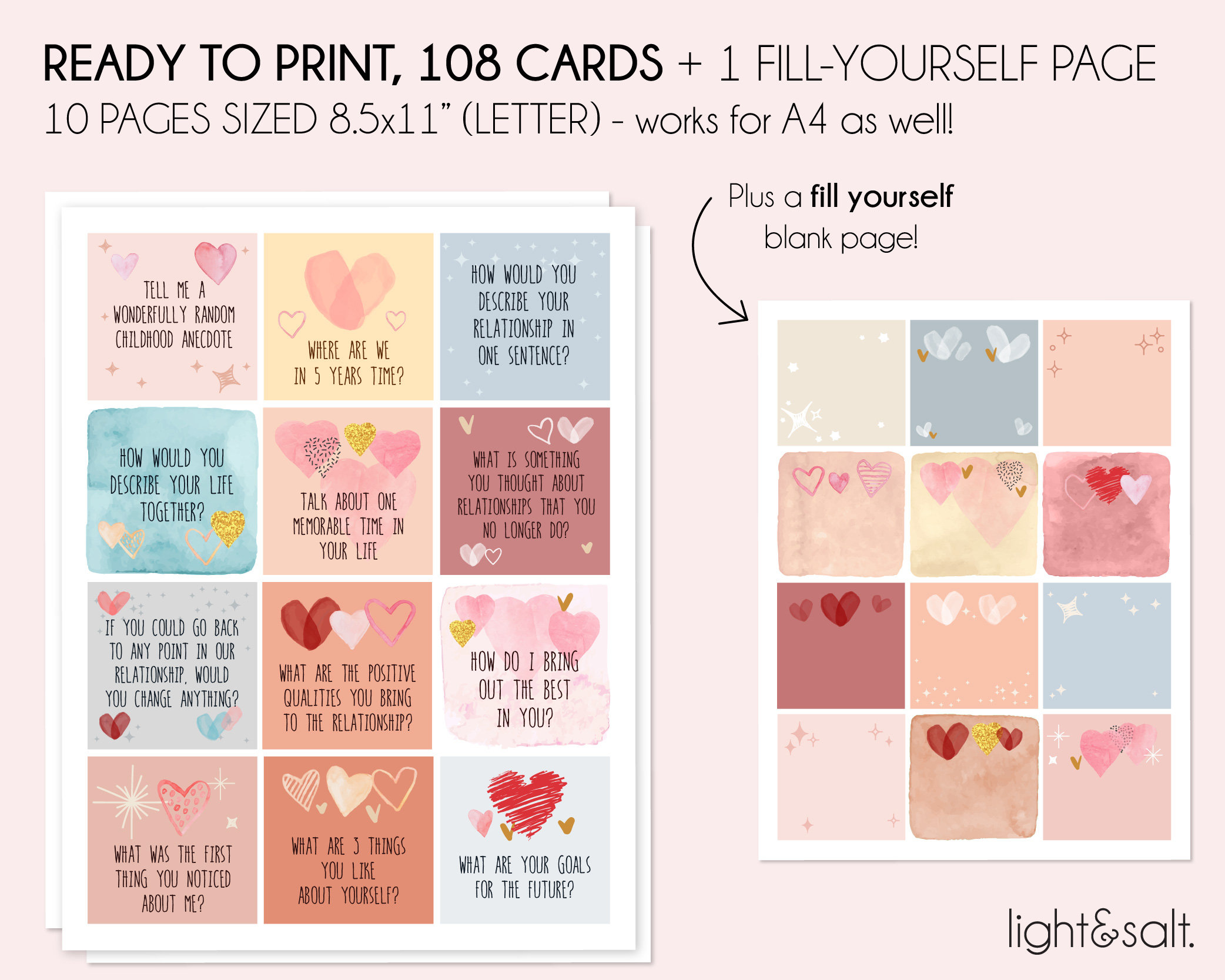 Couple Question Cards, Couple Conversation Questions, Couples Date ...