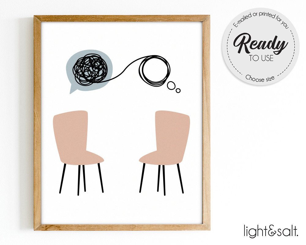 Talking Helps Talk Therapy Posters Therapy Office Decor - Etsy