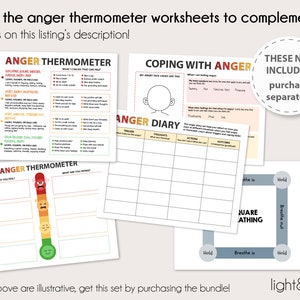 Anger Management Poster, Anger Thermometer in Spanish, Termometro De ...