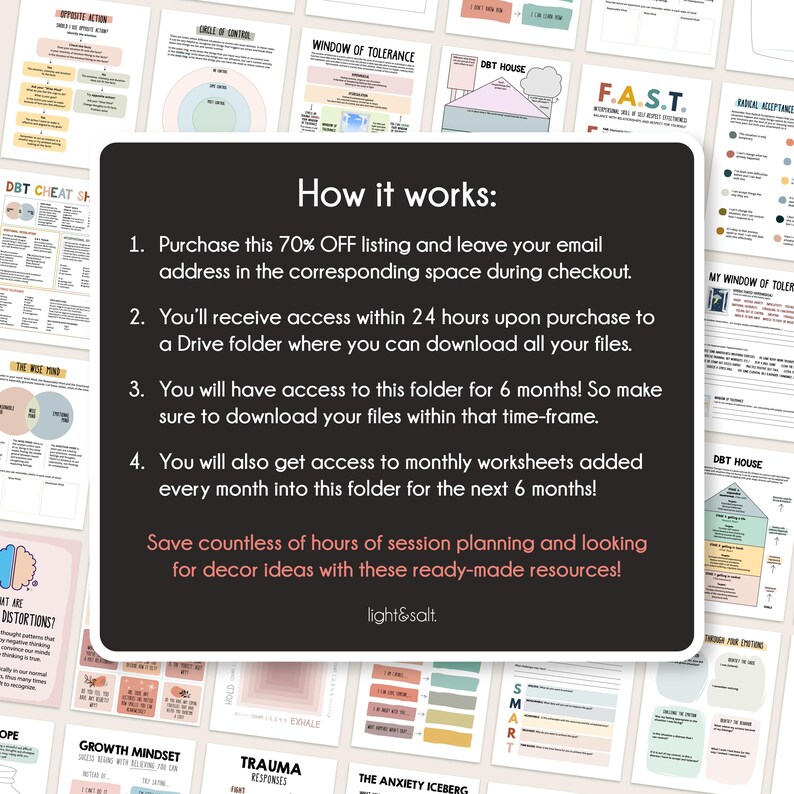 Whole Shop Therapy Worksheets Bundle, 70% Off, Anxiety, Depression ...