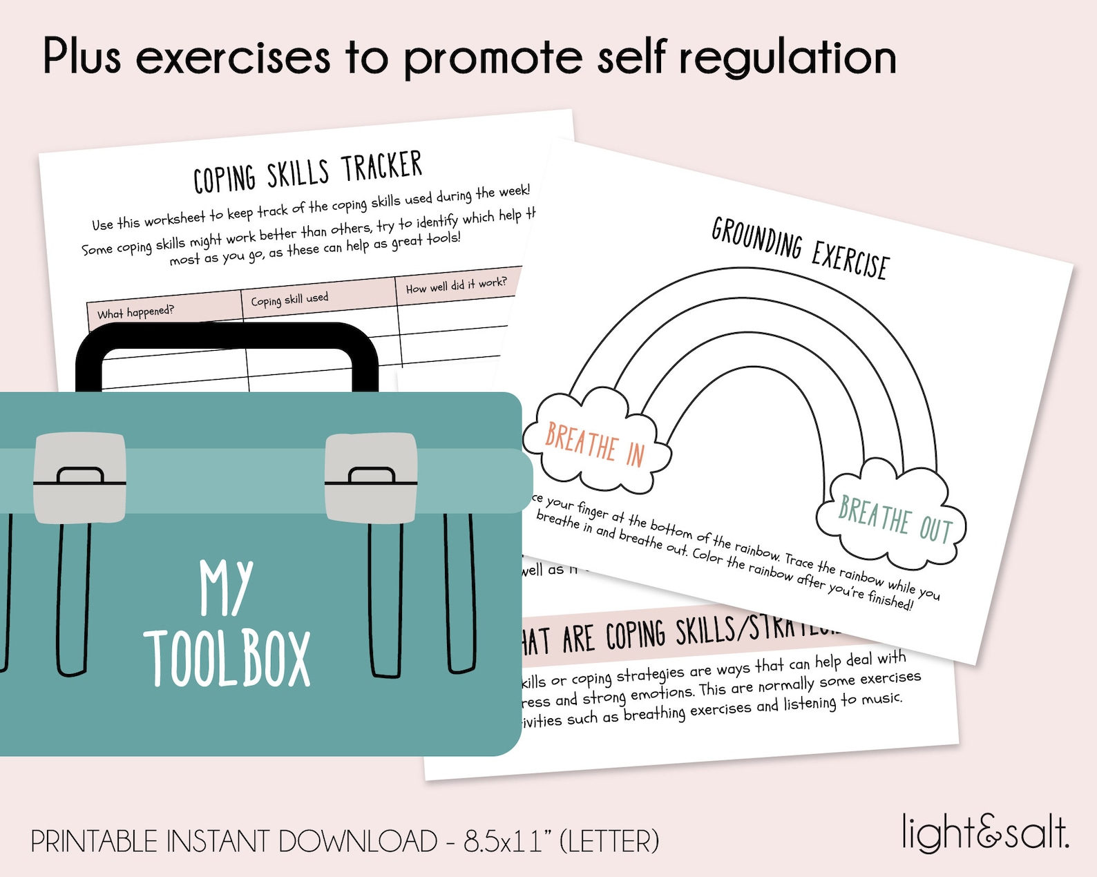 Coping Skills Tool Box, Self Regulation, Feelings Poster, Anxiety Cards ...