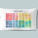 Mood Meter Pillow, Feelings Chart, Wheel of Emotions Throw Pillow Case ...