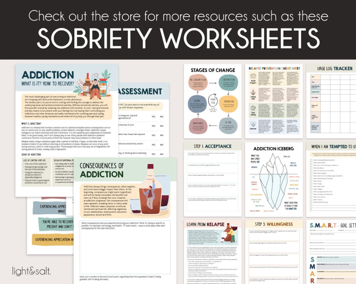 Urge Surfing Mindfulness Technique Therapy Worksheets - Etsy