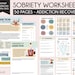 Sobriety Worksheets, Therapy Workbook, Addiction Recovery, Relapse ...