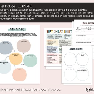 SFBT Solution Focused Therapy, DBT, Skills, Therapy Worksheet ...
