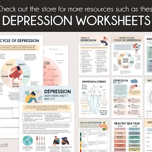 The Depression Iceberg Poster, Anxiety Poster, Mental Health Poster ...