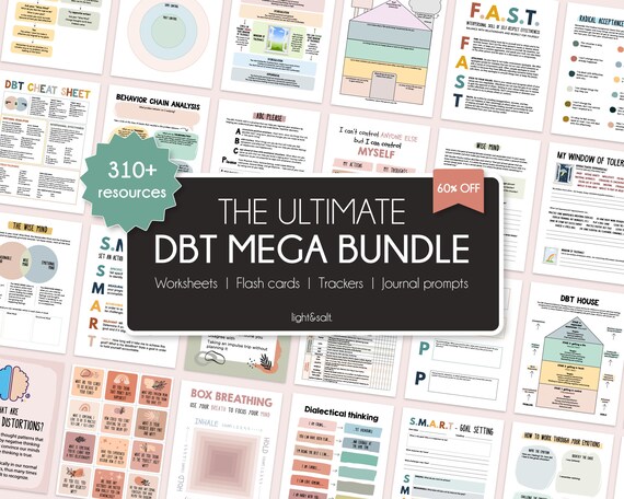 DBT Bundle 60% Off DBT Therapy Social Emotional Learning - Etsy