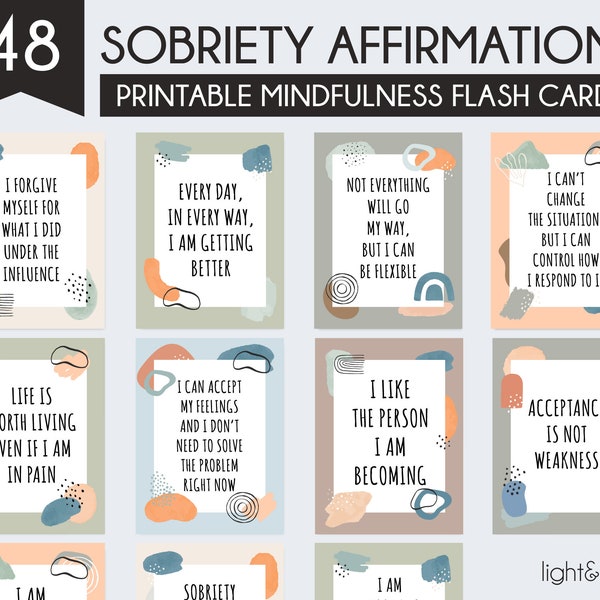 Aa Recovery Cards - Etsy