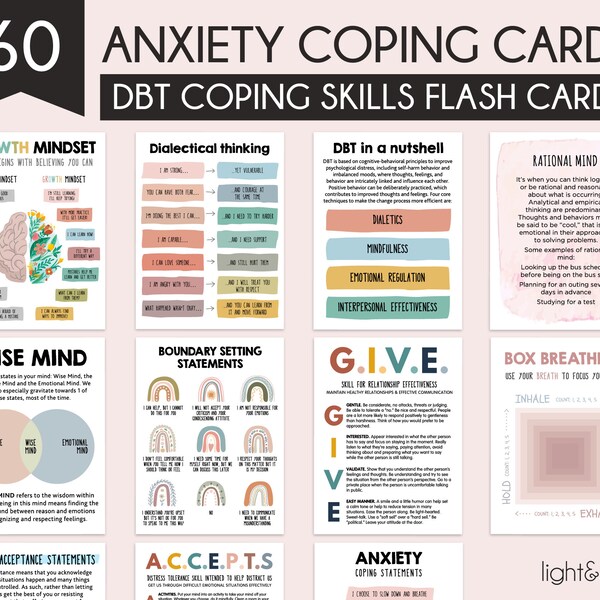 Distress Coping Cards - Etsy