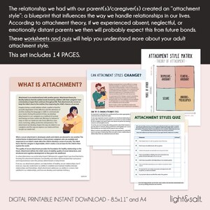 Attachment Styles Quiz, Attachment Theory, Therapy Worksheets ...