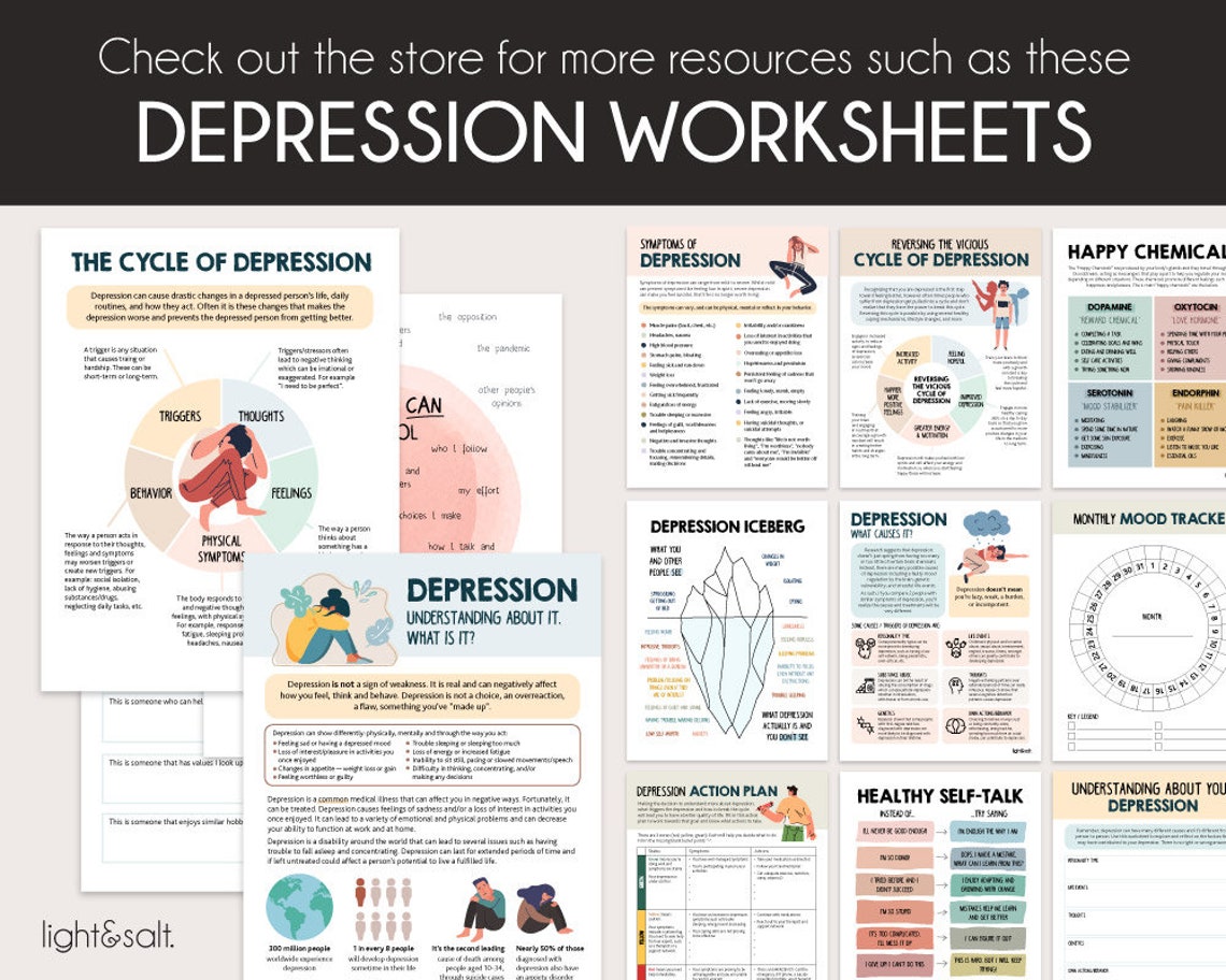 Things That Help Depression, Mental Health Wall Art, Therapist School ...