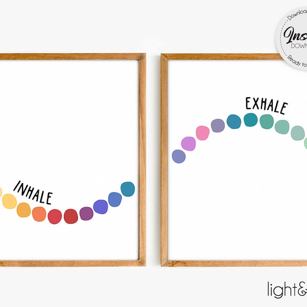 Inhale Exhale Print - Etsy