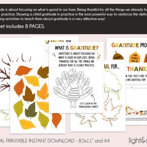 Thanksgiving BUNDLE, Kindness Leaves, Gratitude Tree, Thanksgiving ...