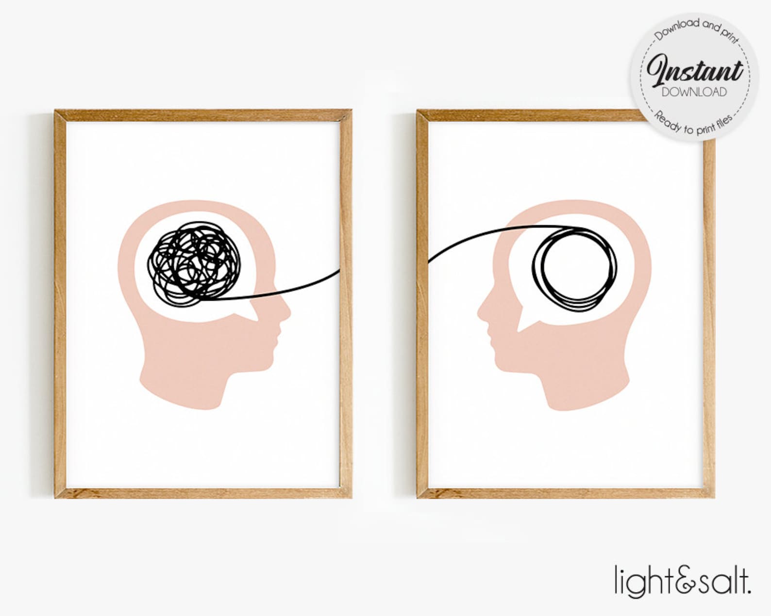 Talking Helps Mind Therapy Talk Therapy Posters Set of 2 - Etsy