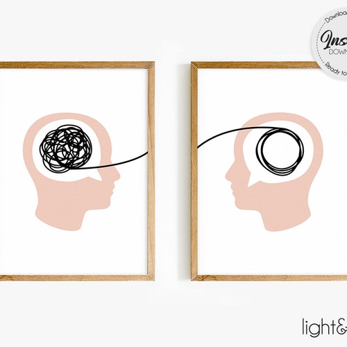 Talking Helps Mind Therapy Talk Therapy Posters Set of 2 - Etsy